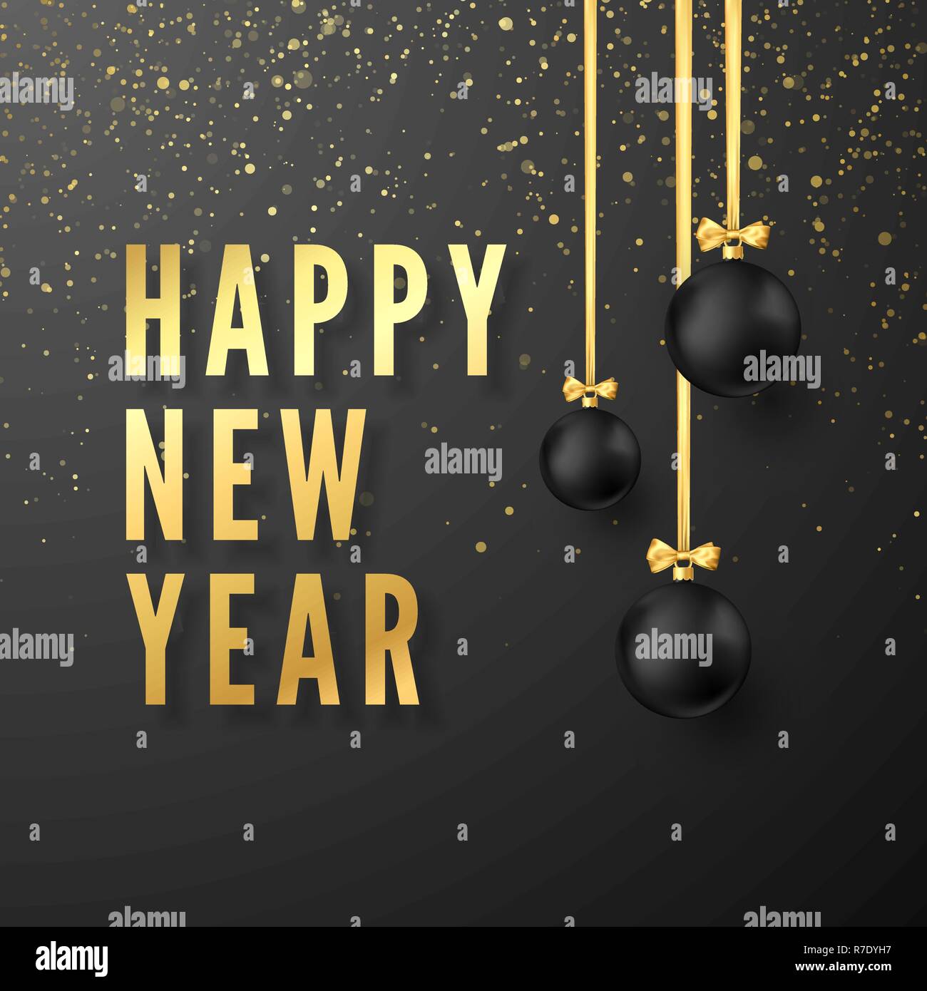 Background black ribbon christmas Stock Vector Images - Alamy