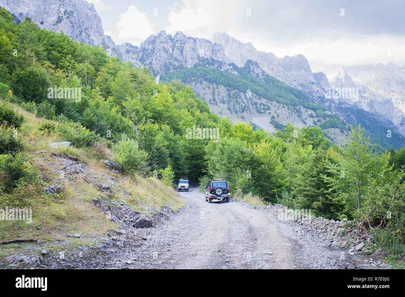 The Thethi National park in Northwest Albania neighbouring the NP ...
