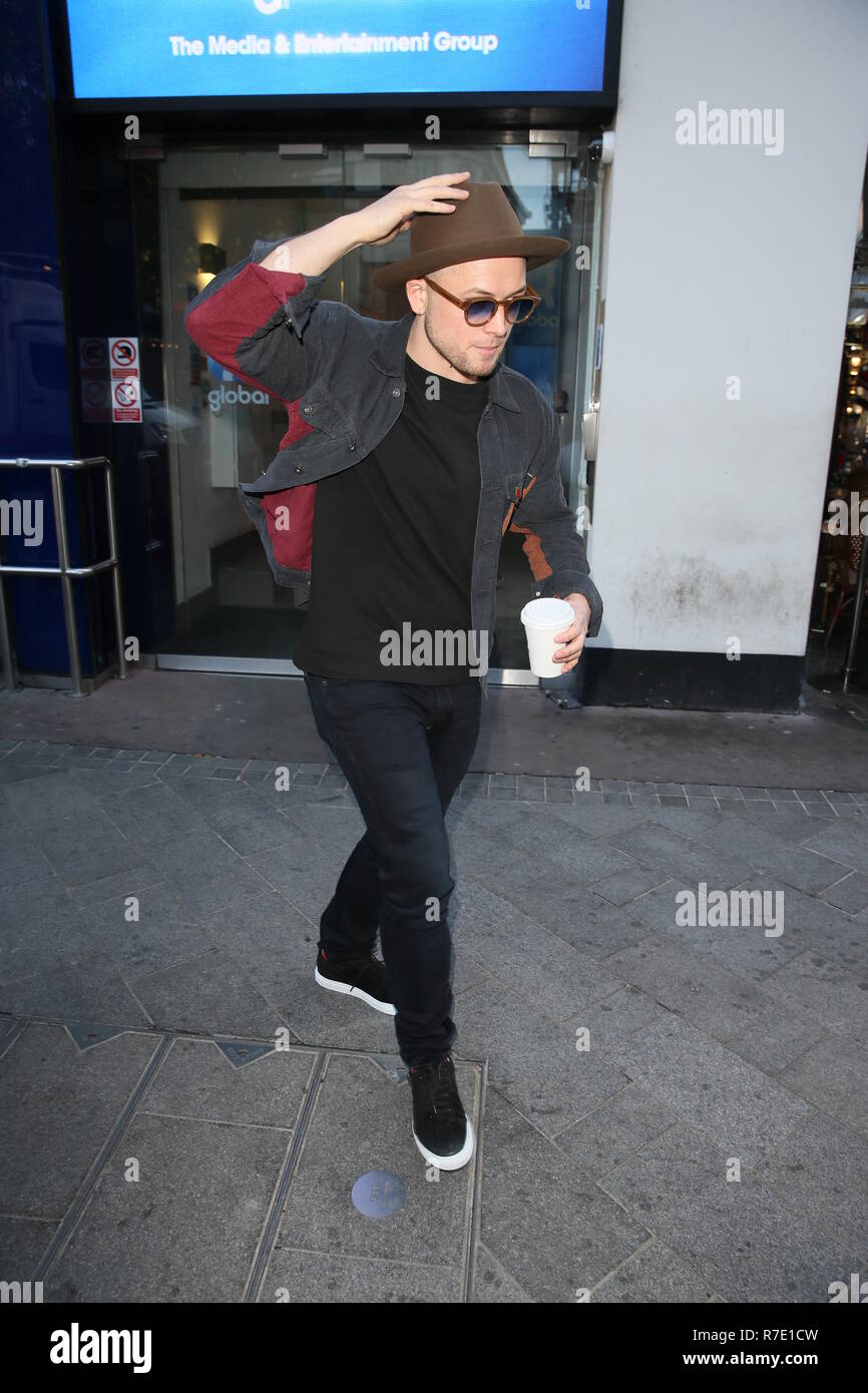 Taron Egerton seen at Global studios to promote his new movie Rocketman ...