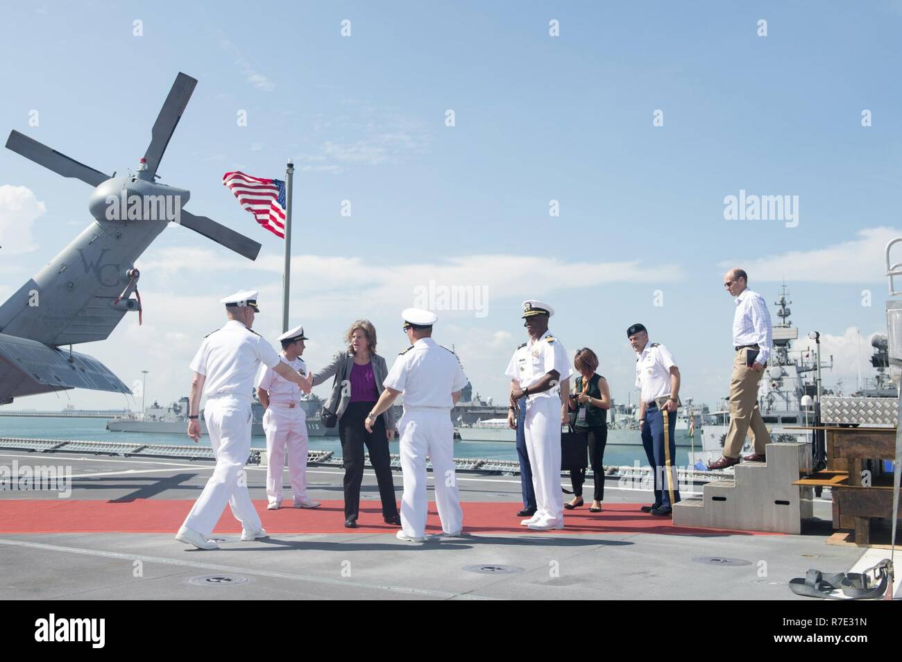 CHANGI NAVAL BASE, Singapore (May 17, 2017) Cmdr. Lawrence Repass ...