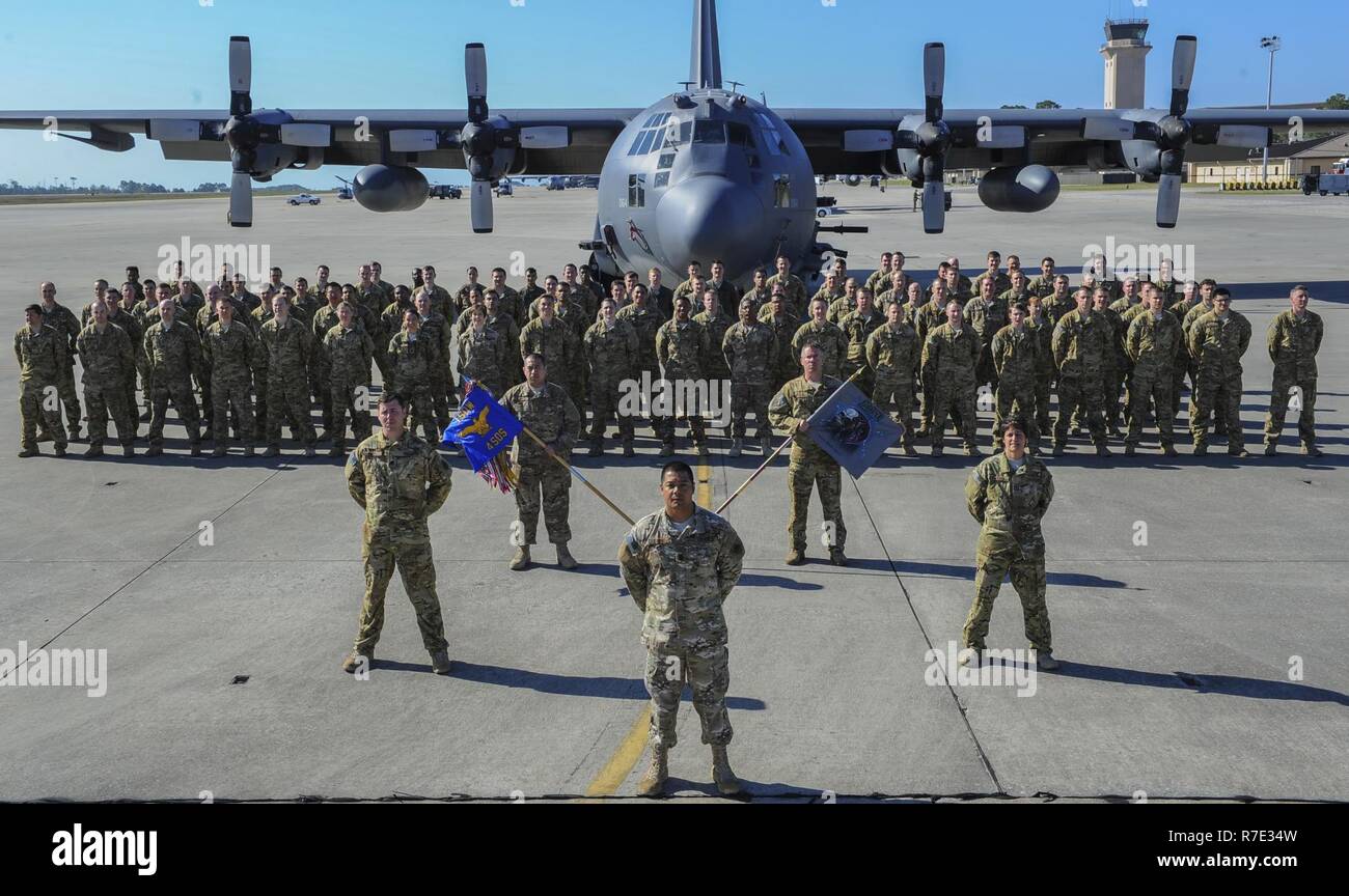 The 4th Special Operations Squadron takes a group photo at Hurlburt ...