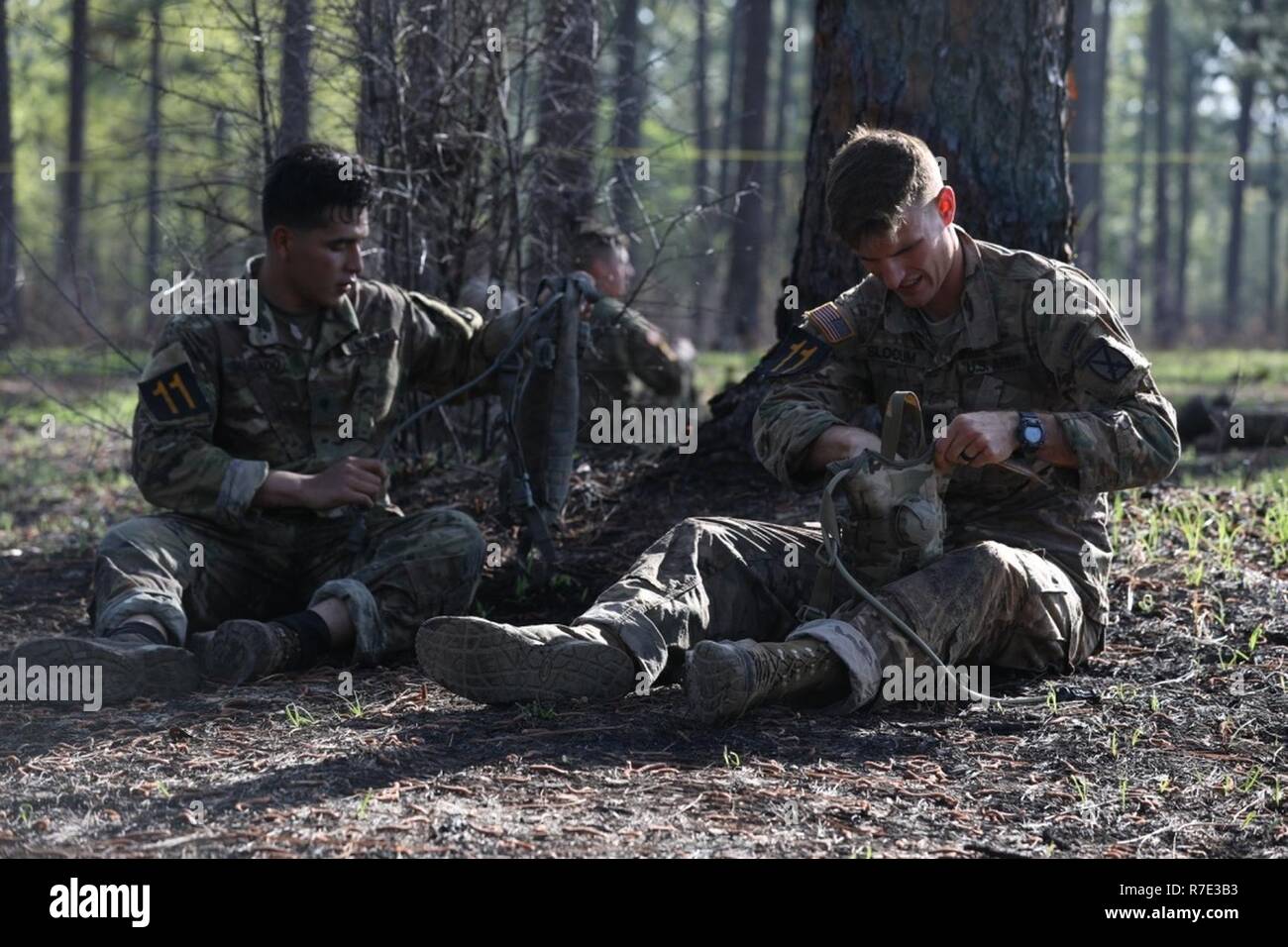 U.S. Army Rangers 1st Lt. Matthew Slocum and Spc. Jesus Delgado ...