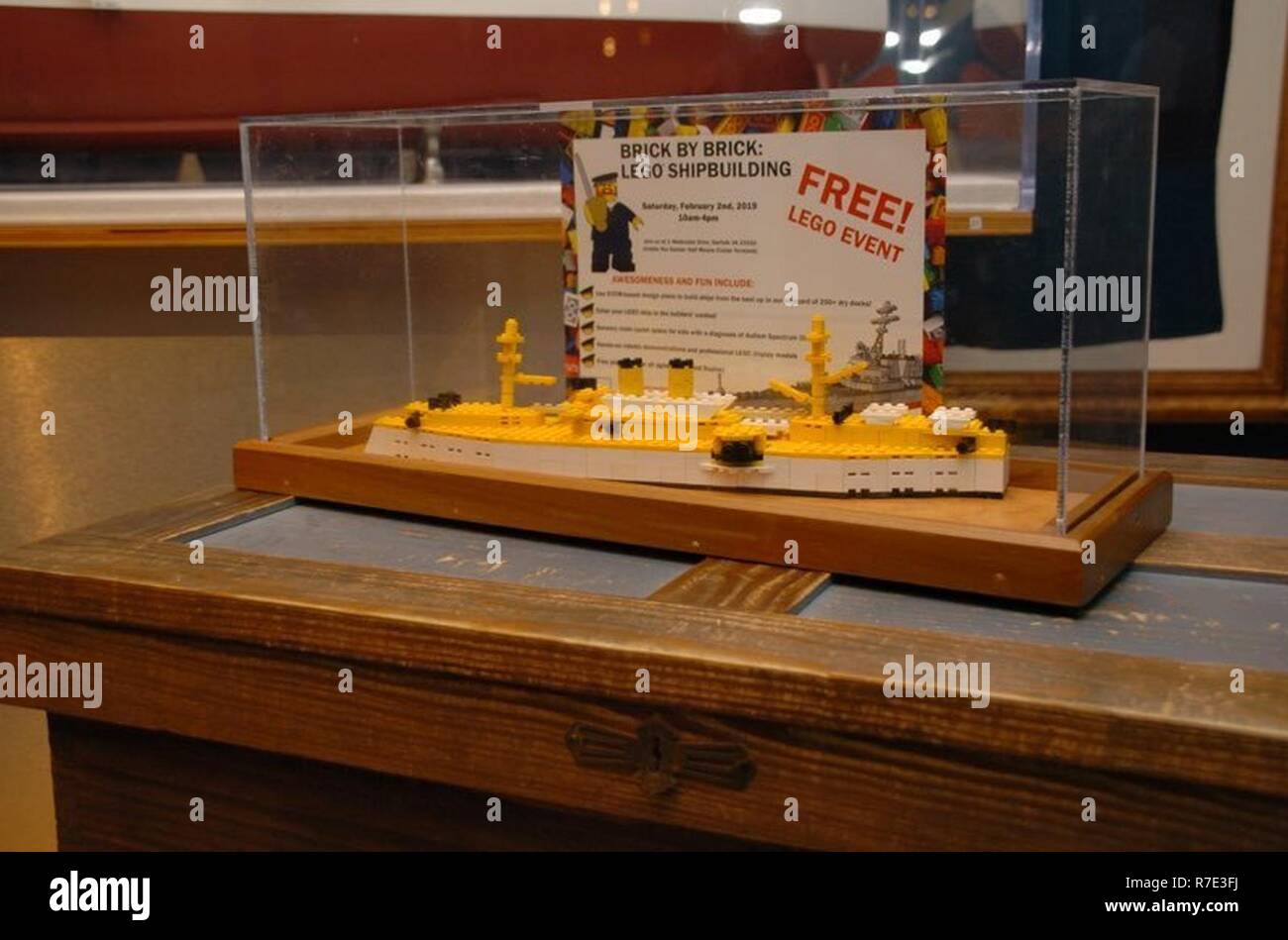 On display in the gallery of the Hampton Roads Naval Museum is a ...