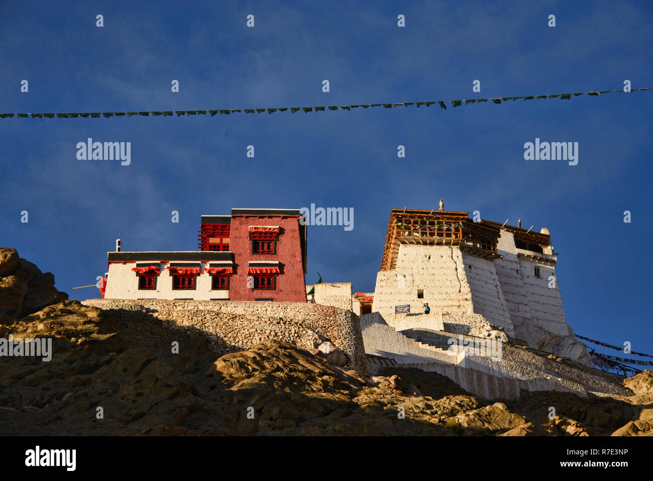 Namgyal Tsemo Monastery in beautiful light, Leh, Ladakh, India Stock ...