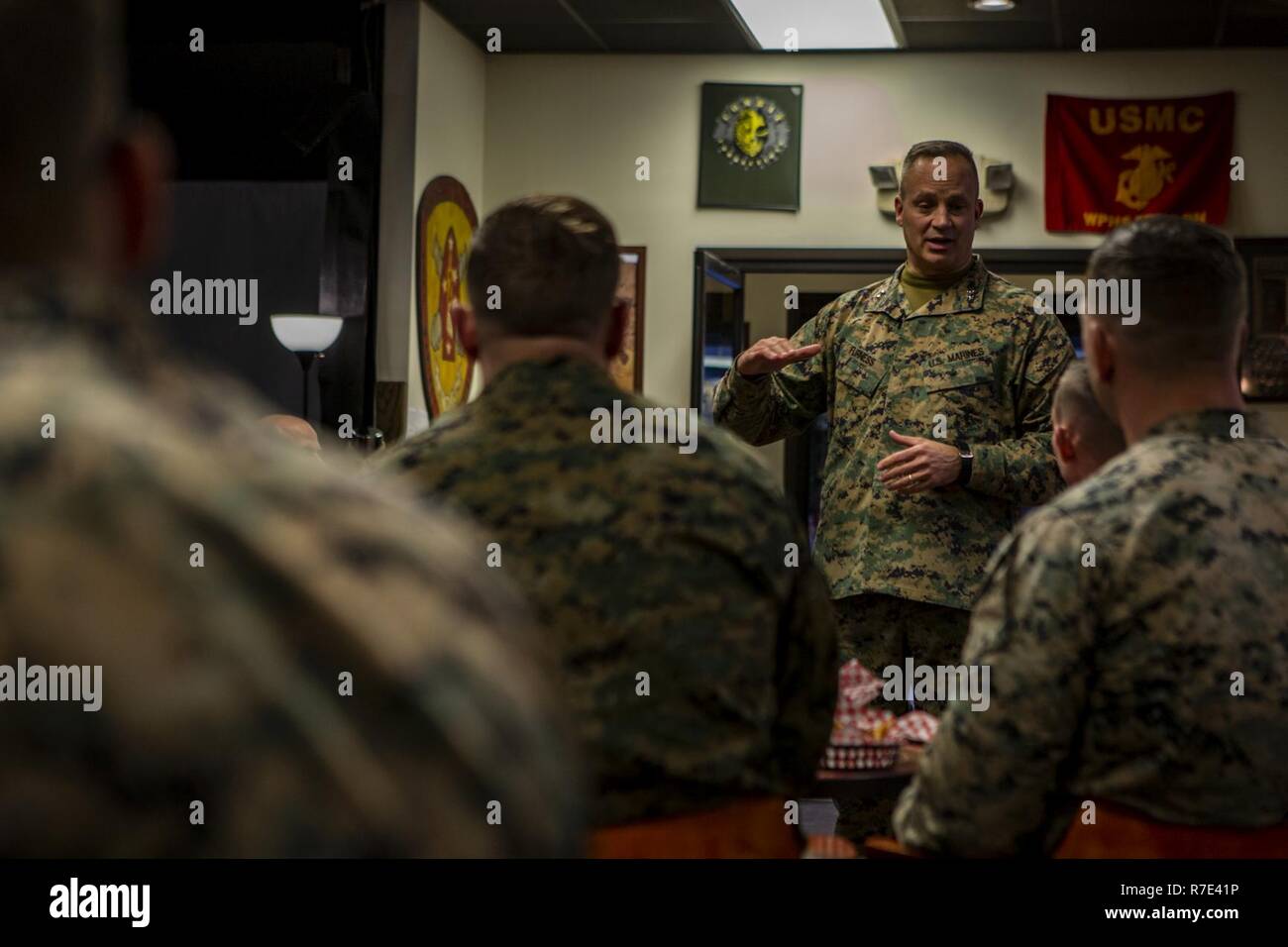 The Commanding General For 2nd Marine Division High Resolution Stock ...