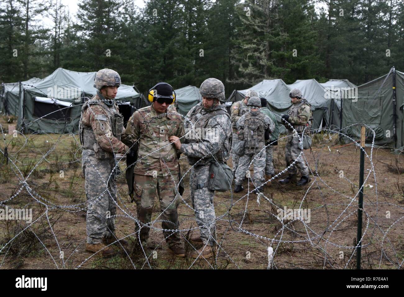 Soldiers from 508th Military Police (Detention) Battalion, 42nd ...
