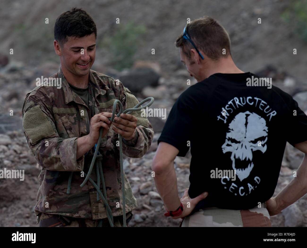 A U.S. Soldier deployed in support of Combined Joint Task Force - Horn ...