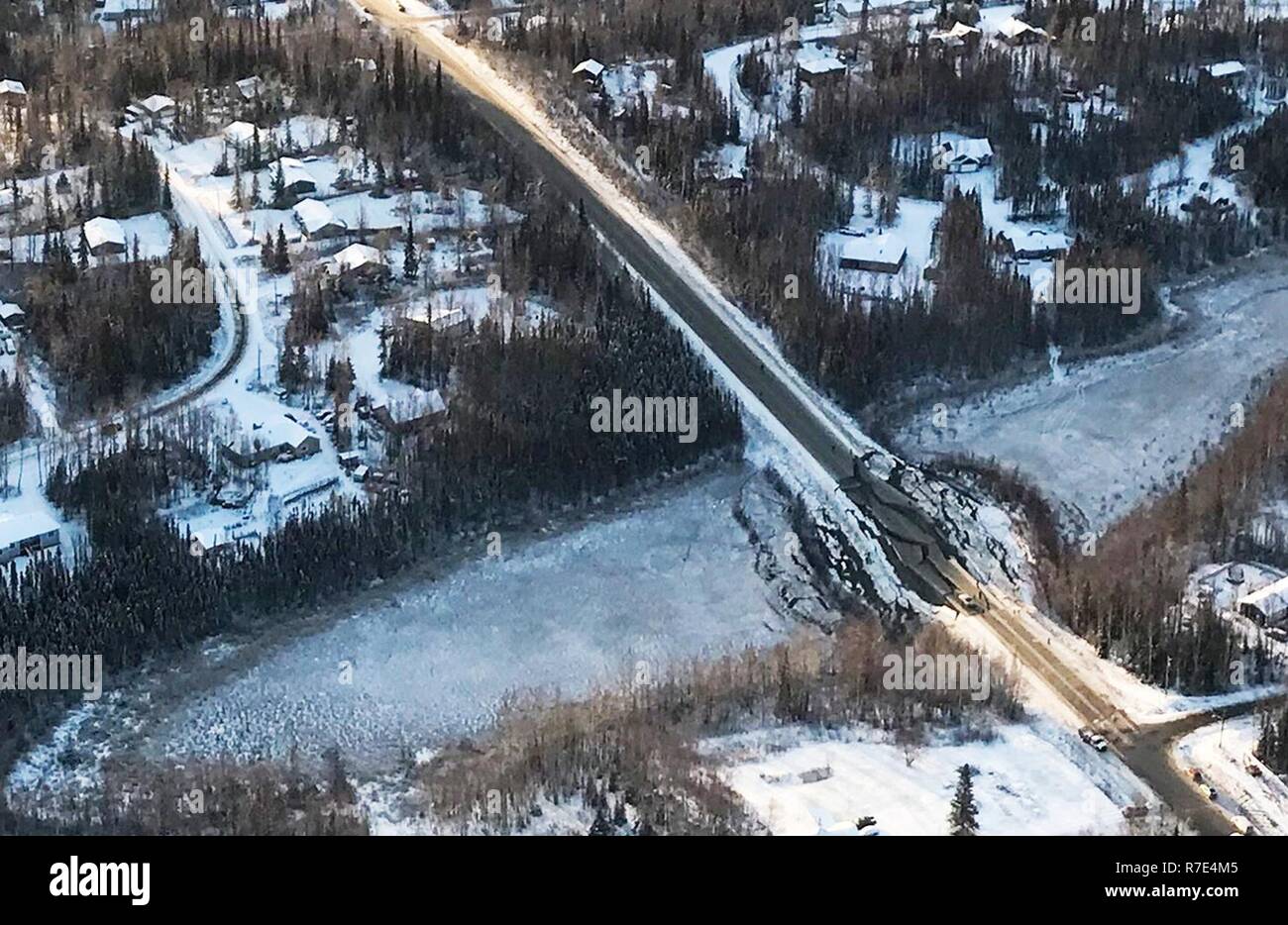 2018 anchorage earthquake aerial hi-res stock photography and images ...