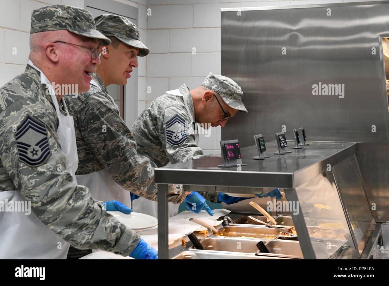 Officers and senior enlisted members of the 104th Fighter Wing served ...