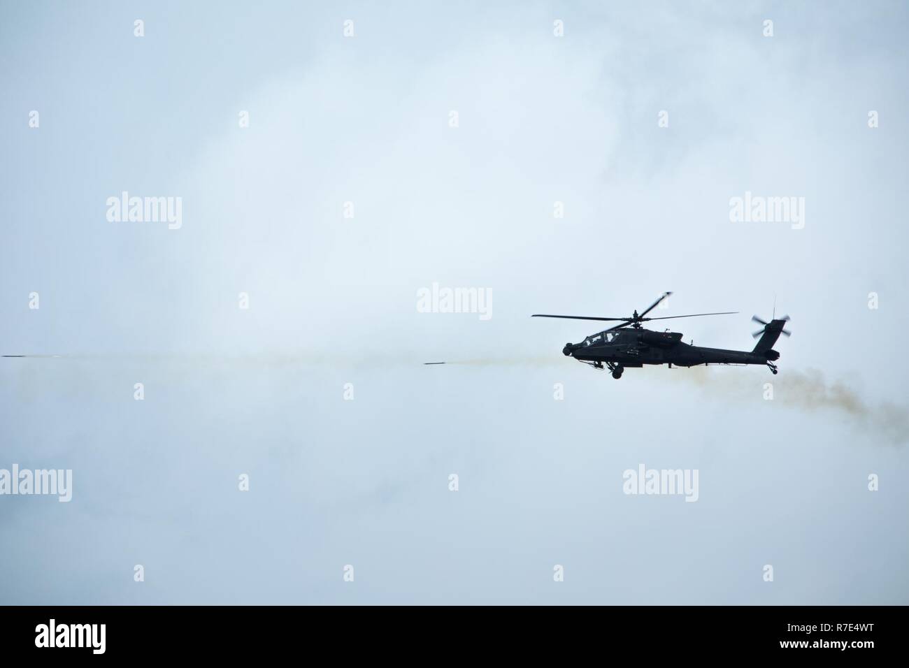 U.S. Army AH-64 Apache attack helicopter assigned to 2nd Squadron, 6th ...