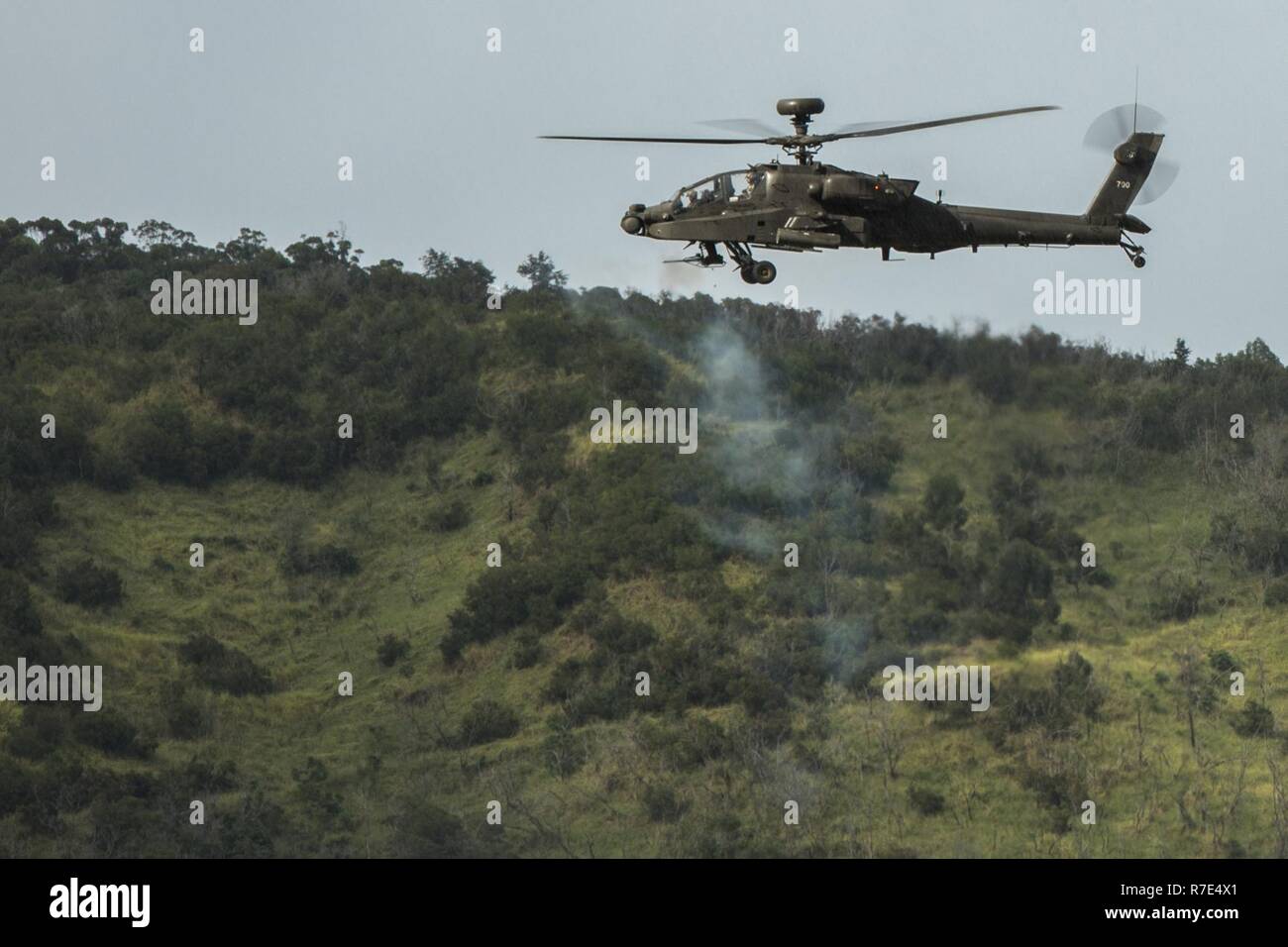 U.S. Army AH-64 Apache attack helicopter assigned to 2nd Squadron, 6th Calvary Regiment, 25th ...