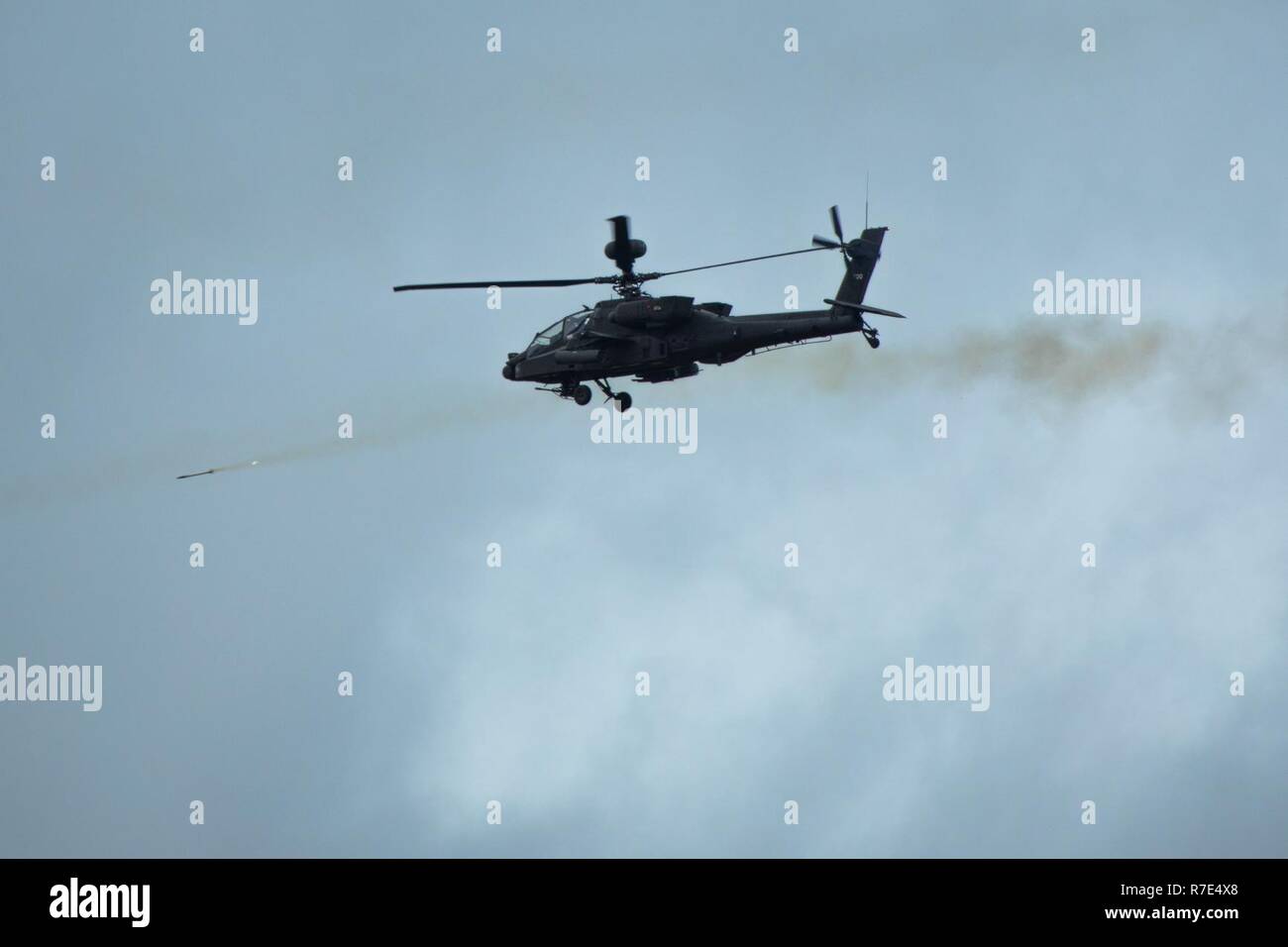 U.S. Army AH-64 Apache attack helicopter assigned to 2nd Squadron, 6th ...