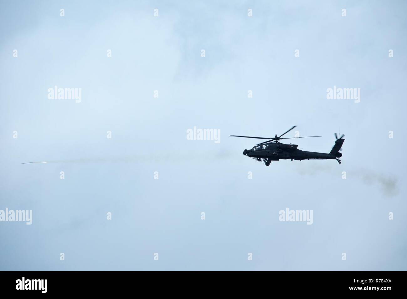 U.S. Army AH-64 Apache attack helicopter assigned to 2nd Squadron, 6th ...