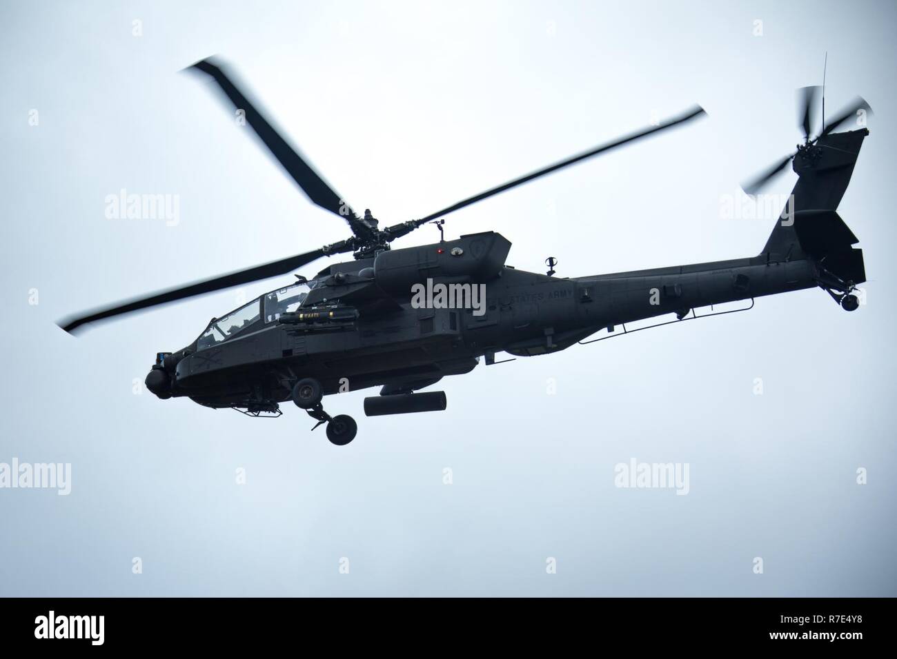 U.S. Army AH-64 Apache attack helicopter assigned to 2nd Squadron, 6th ...