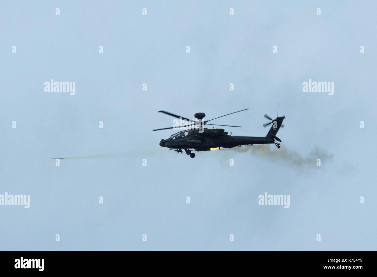 U.S. Army AH-64 Apache attack helicopter assigned to 2nd Squadron, 6th ...