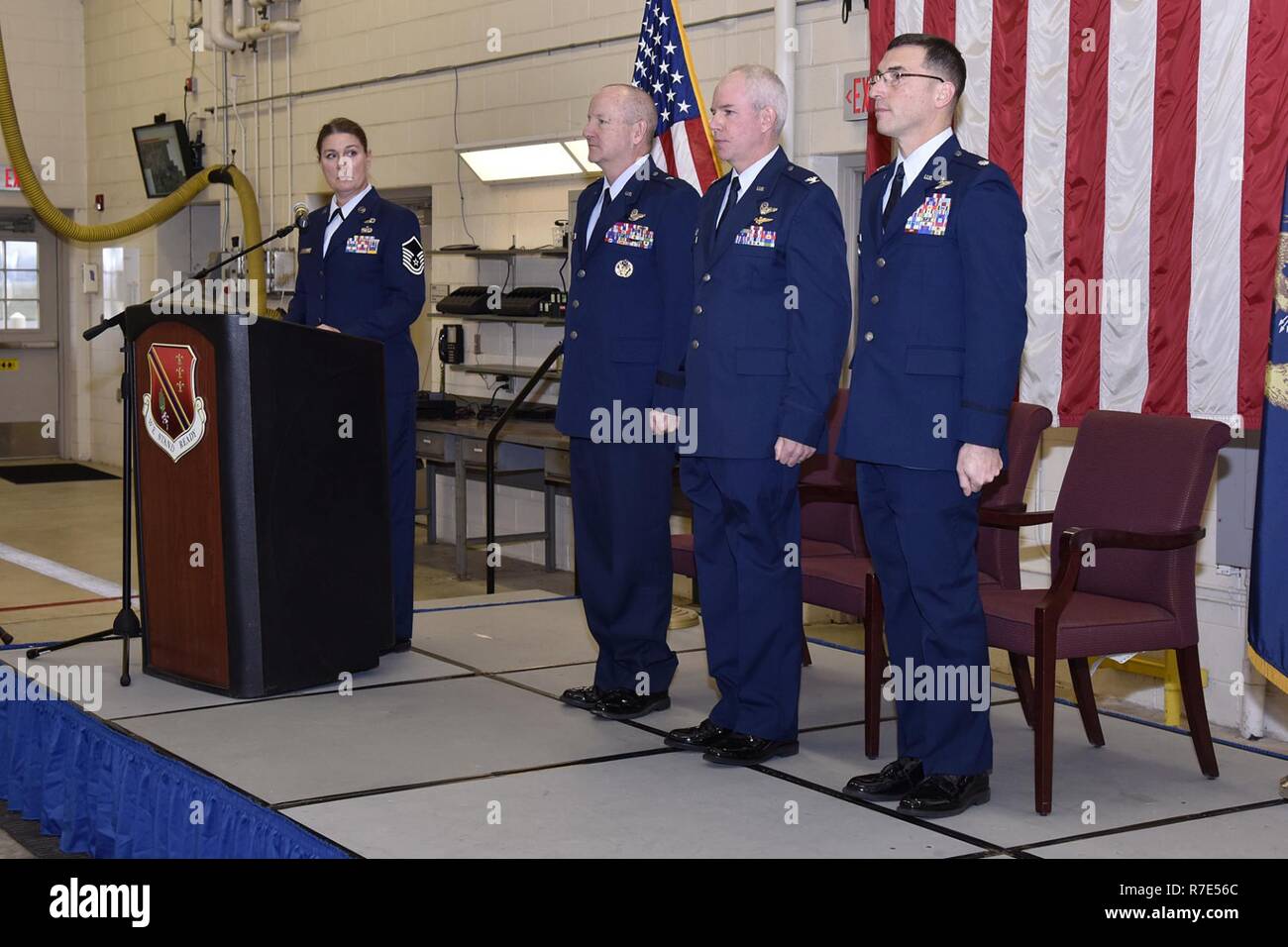 Col. Stanley Krasovic passes command of the 127th Air Refueling Group ...