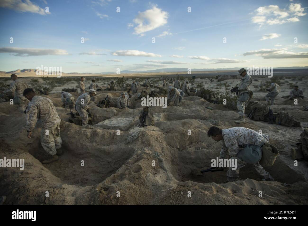 U.S. Marine with, Bravo Company, 1st Combat Engineer Battalion, 1st ...