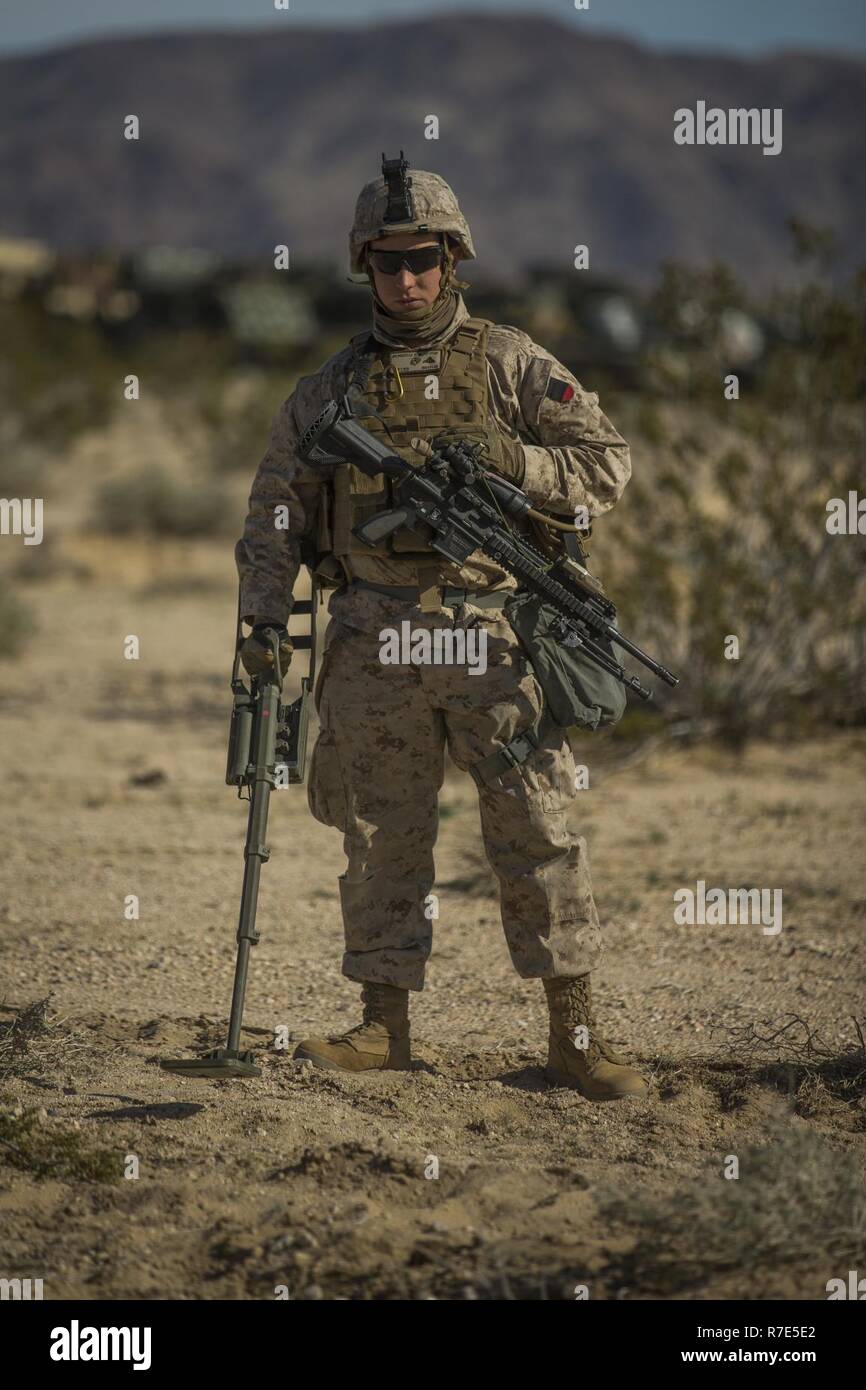 U.S. Marine Corps Lance Cpl. Nicholas, Ronzulli, a Combat Engineer ...