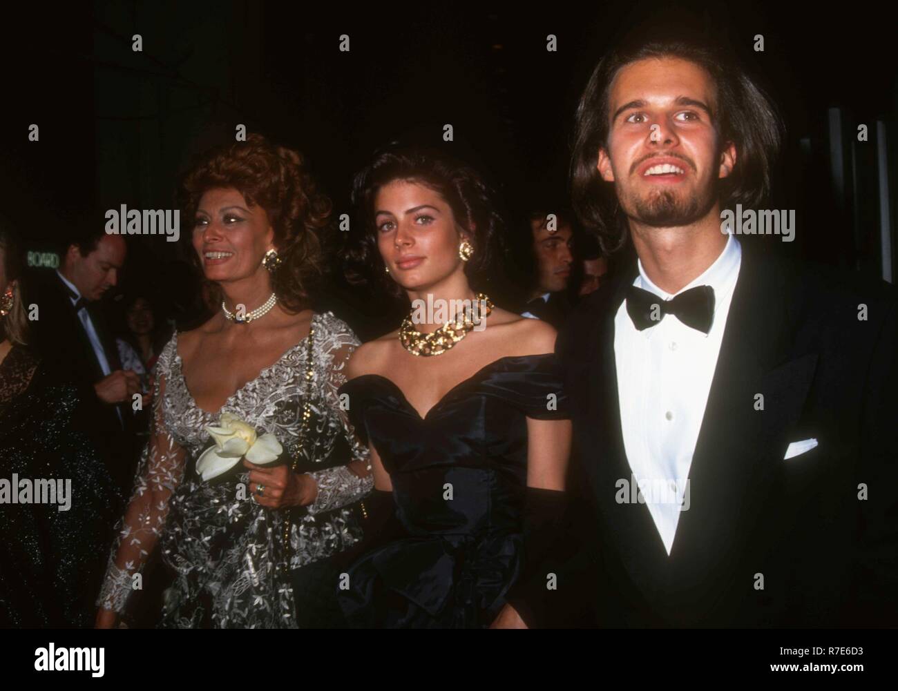 LOS ANGELES, CA - MARCH 29: Actress Sophia Loren and son Edoardo Ponti ...