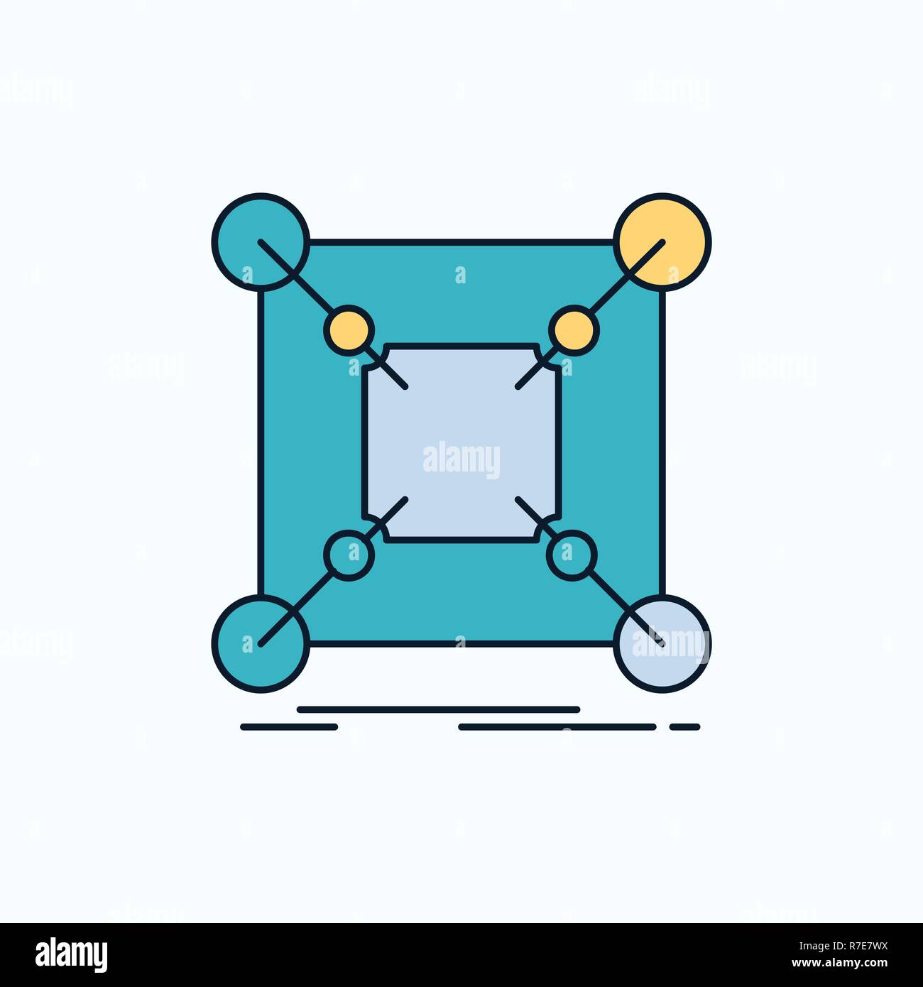 Yellow green center Stock Vector Images - Alamy