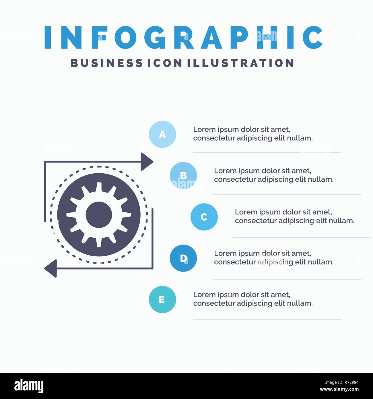 Factory production process icons infographic Cut Out Stock Images ...