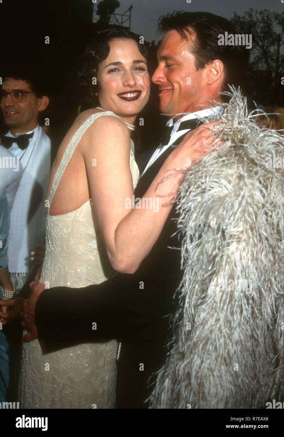 LOS ANGELES, CA - MARCH 29: Actress Andie MacDowell and husband model ...