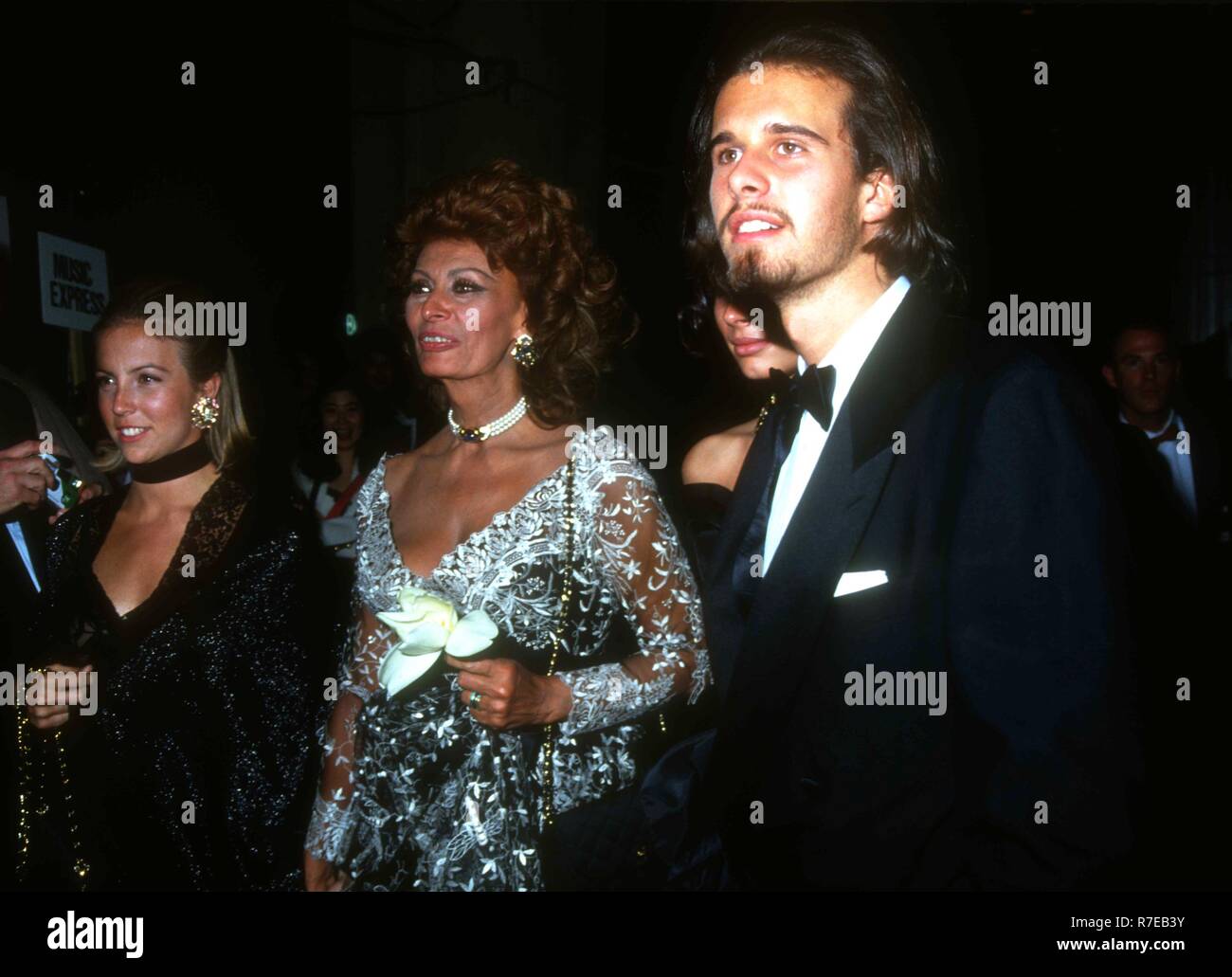LOS ANGELES, CA - MARCH 29: Actress Sophia Loren and son Edoardo Ponti ...
