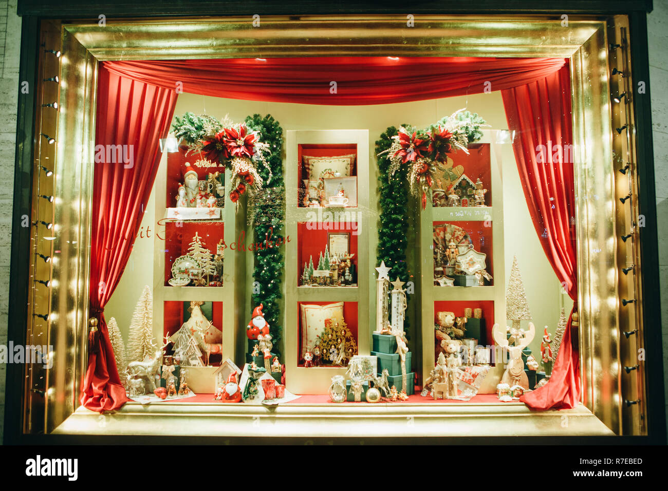 Christmas Toy Store Window Displays