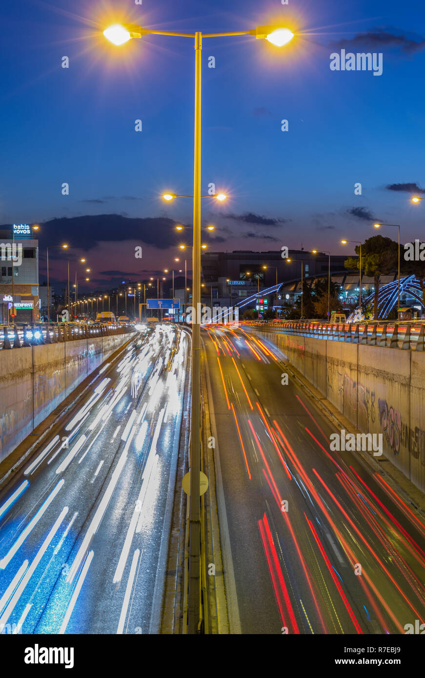 Long exposure blurred vehicle hi-res stock photography and images - Alamy