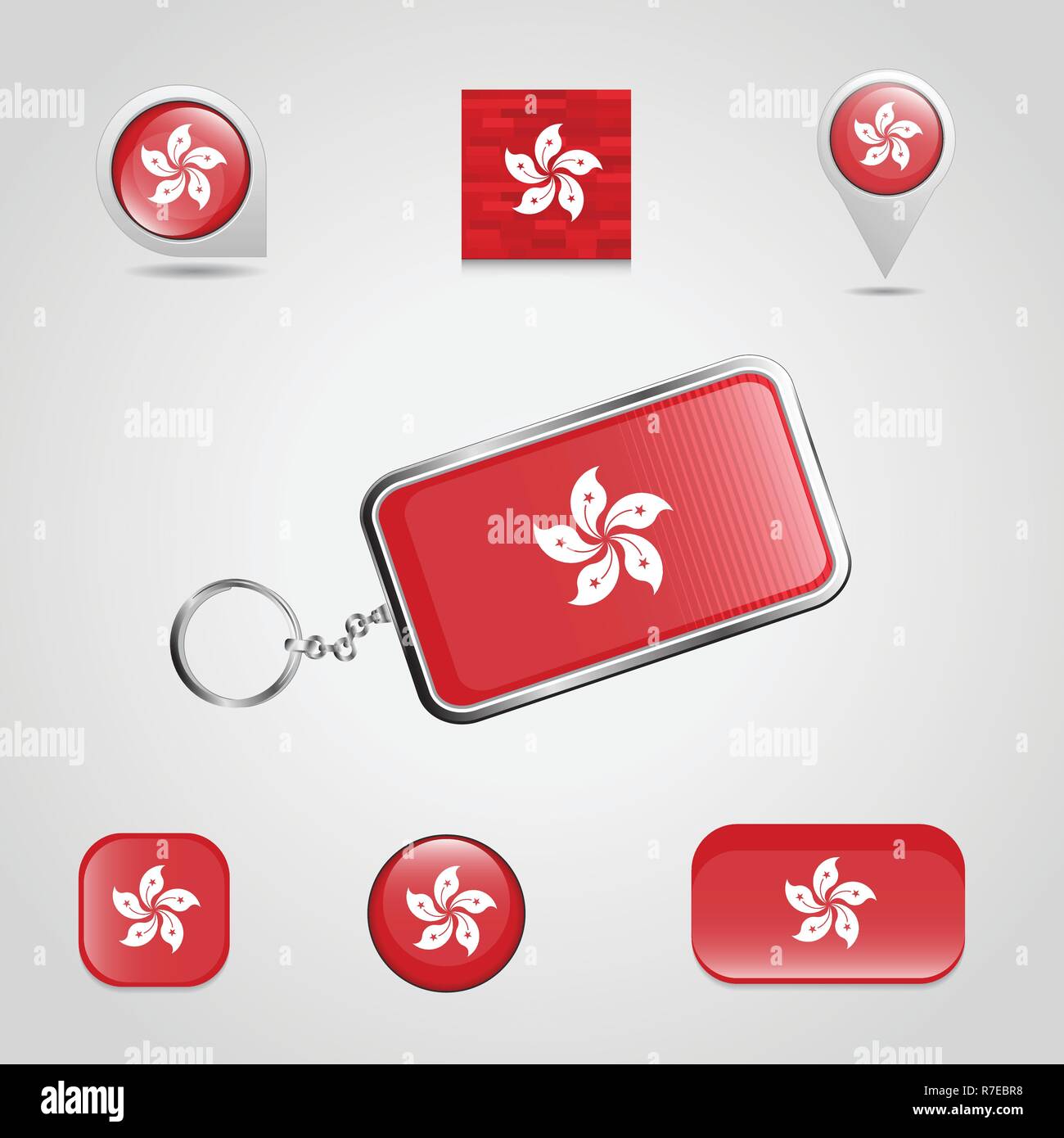 Hong kong independence flags Stock Vector Images - Alamy