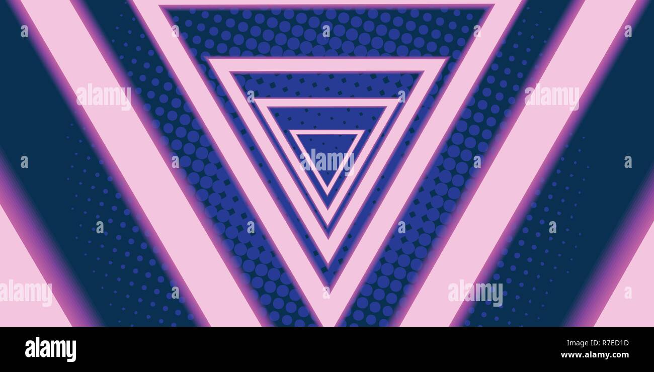 triangle eighties background 80s 1980. Pop art retro vector ...