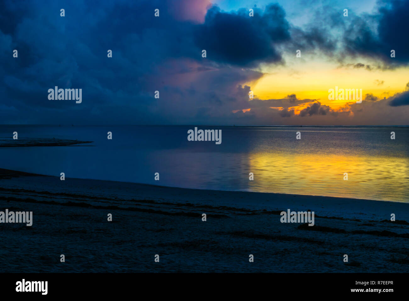 Beautiful sunrise at the Beach in Mombasa, Kenya Stock Photo - Alamy