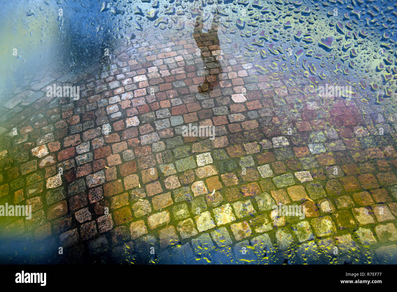 Cobblestone street wet after rain hi-res stock photography and images ...