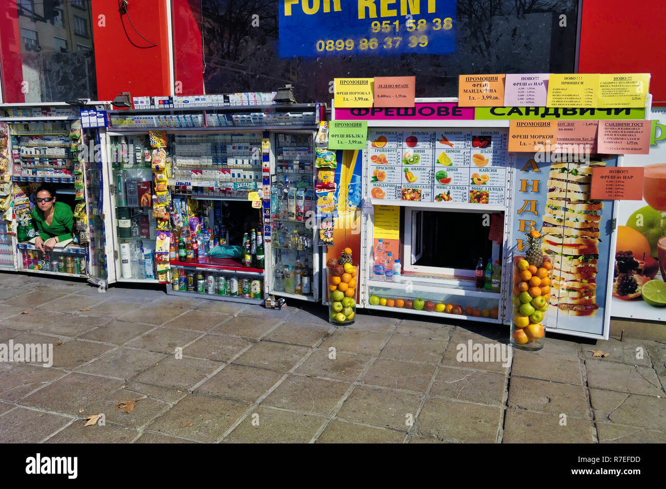 Klep shops known as knee or basement shops are traditional in Sofia ...