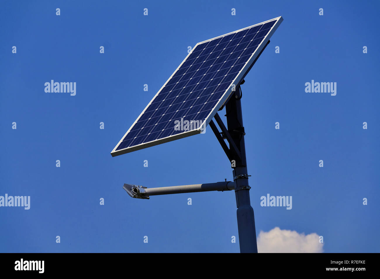 Solar powered street lighting in Zheravna, Bulgaria Stock Photo - Alamy