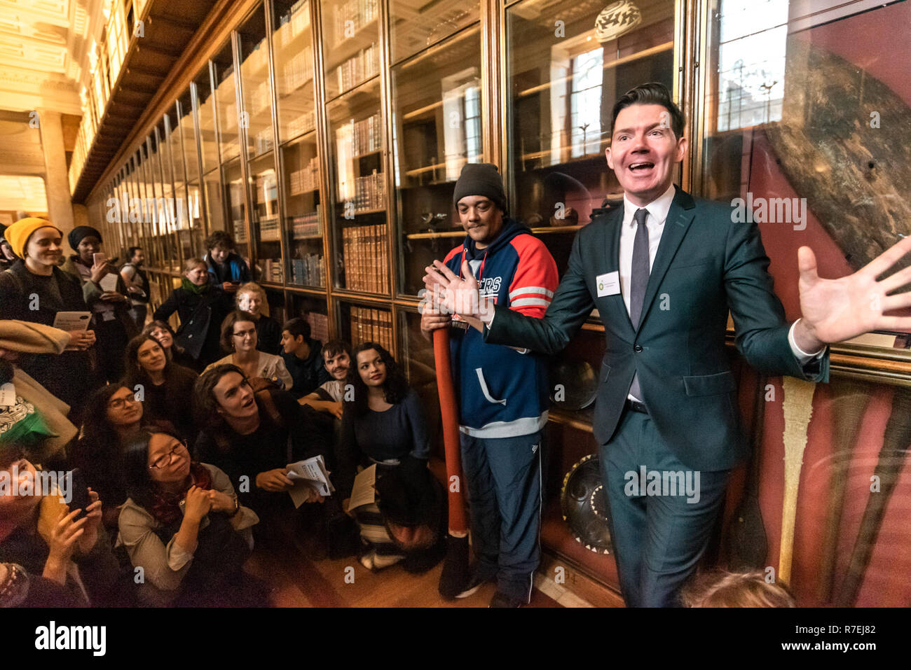 London, UK. 8th Dec 2018. A museum tour organised by BP or not BP? .led ...