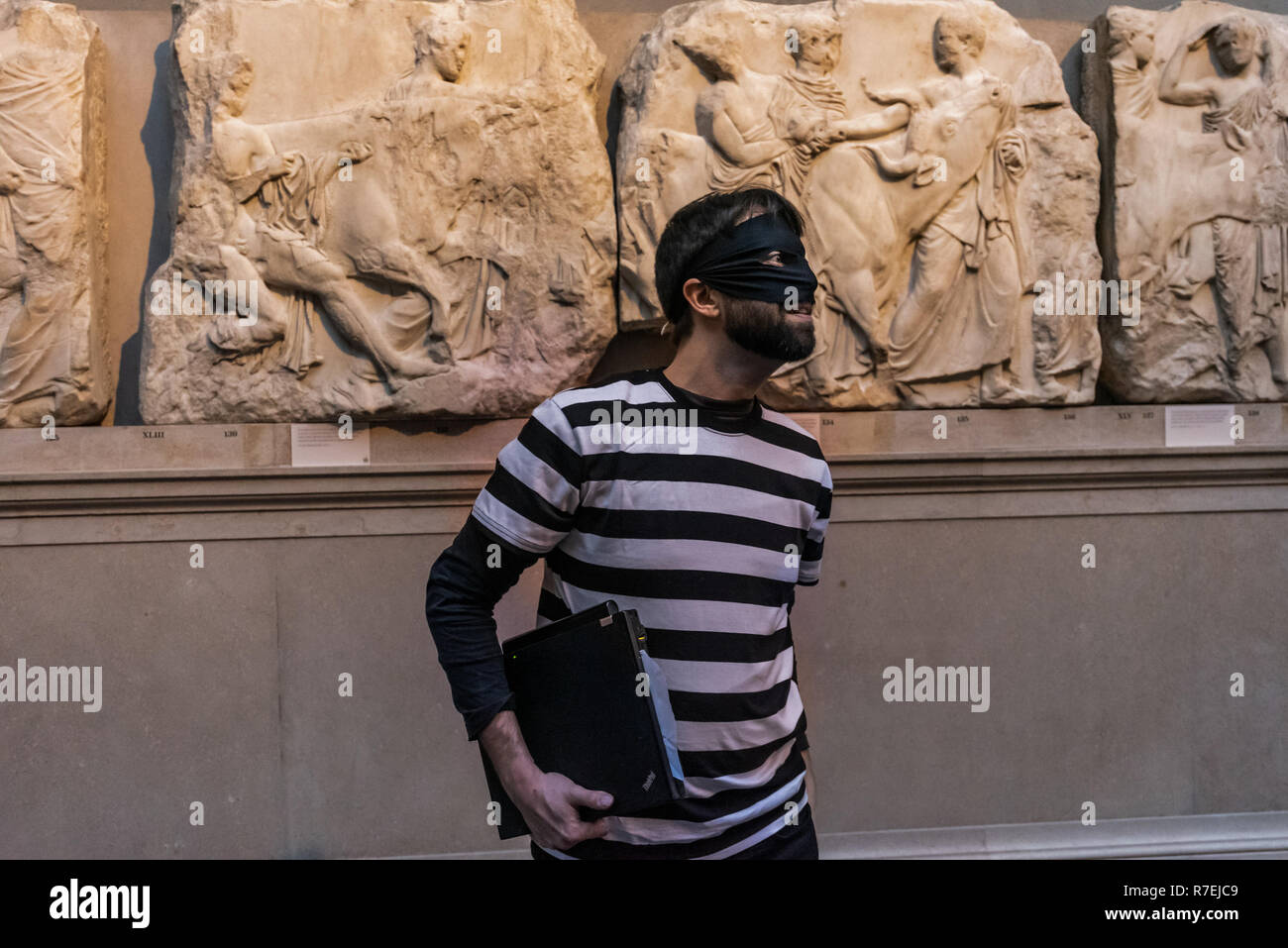 London, UK. 8th Dec 2018. A museum tour organised by BP or not BP? .led ...