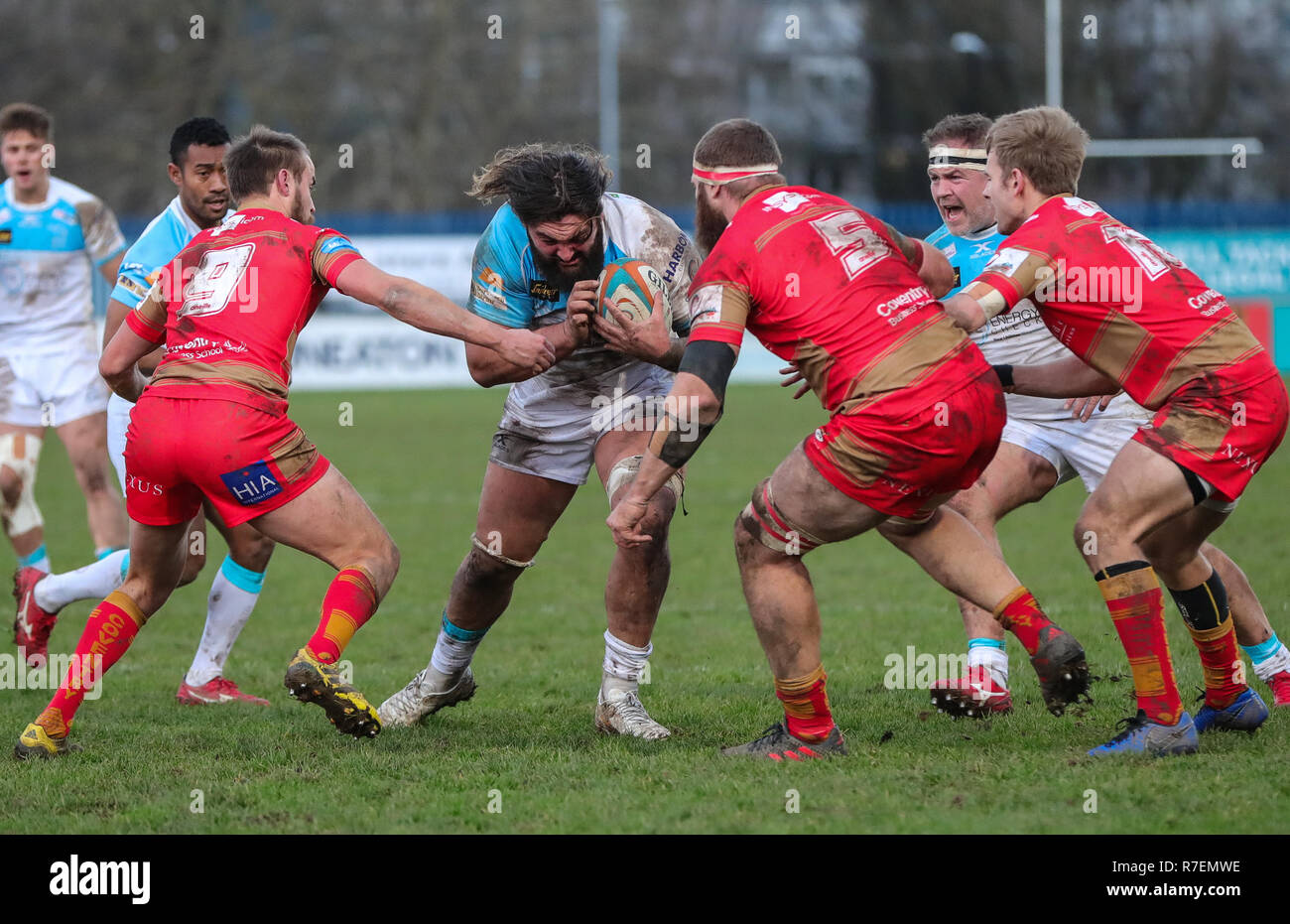 Coventry, UK. 8th December 2018. Rory Pitman on the charge for Coventry ...