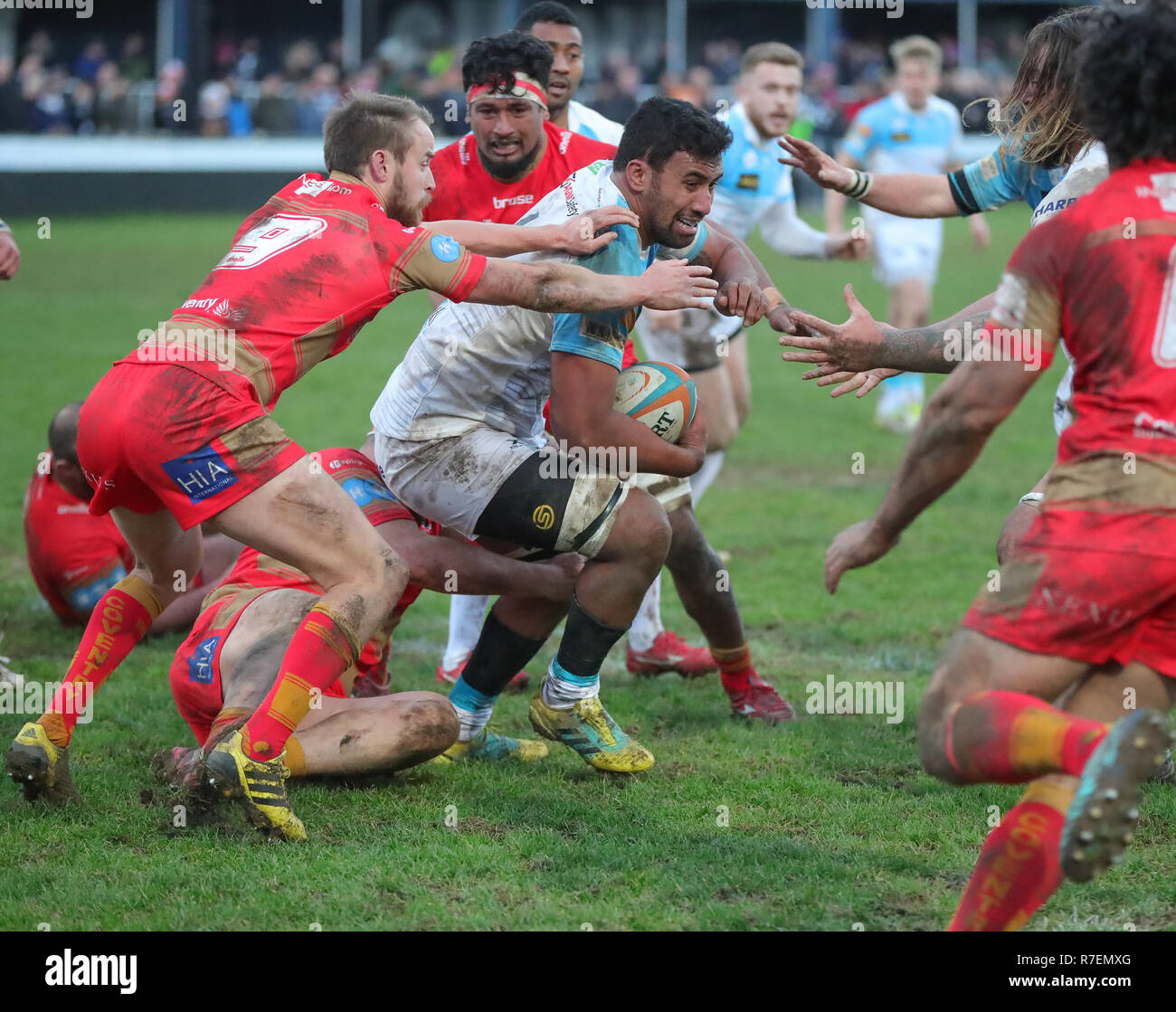 Coventry, UK. 8th December 2018. Josh Tyrell on the charge for ...