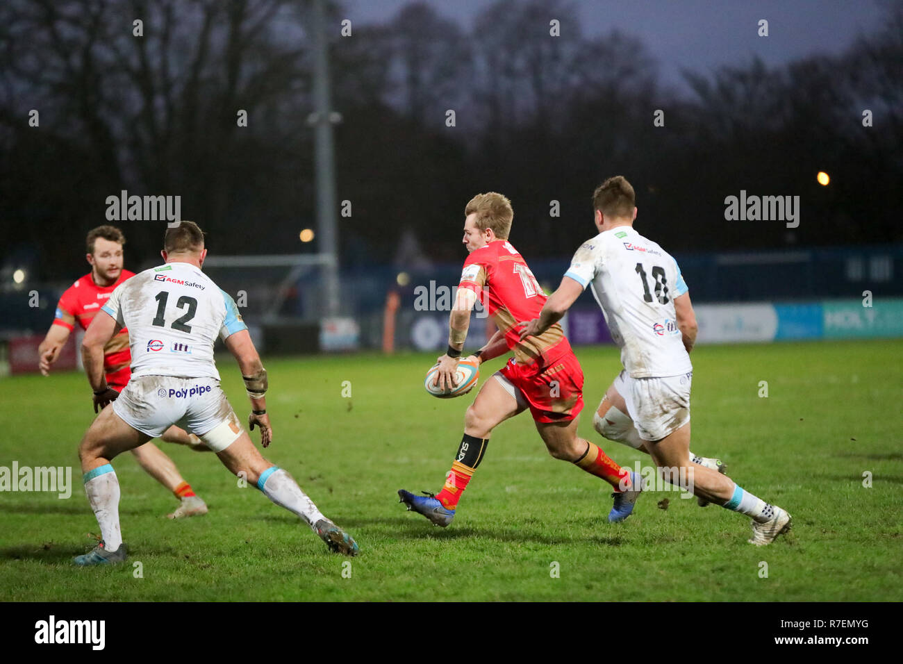Coventry, UK. 8th December 2018. rfc. action during the Championship ...