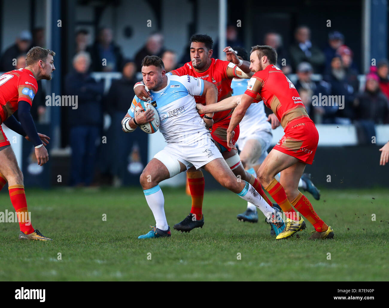 Coventry, UK. 8th December 2018. Will Owen on the charge for Doncaster ...