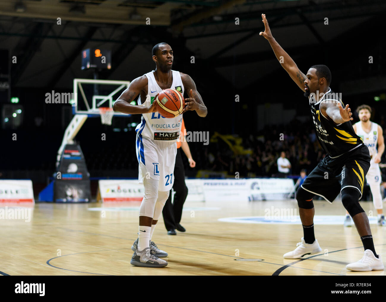 Karlsruhe, Deutschland. 08th Dec, 2018. Orlando Isaiah Parker (Lions ...