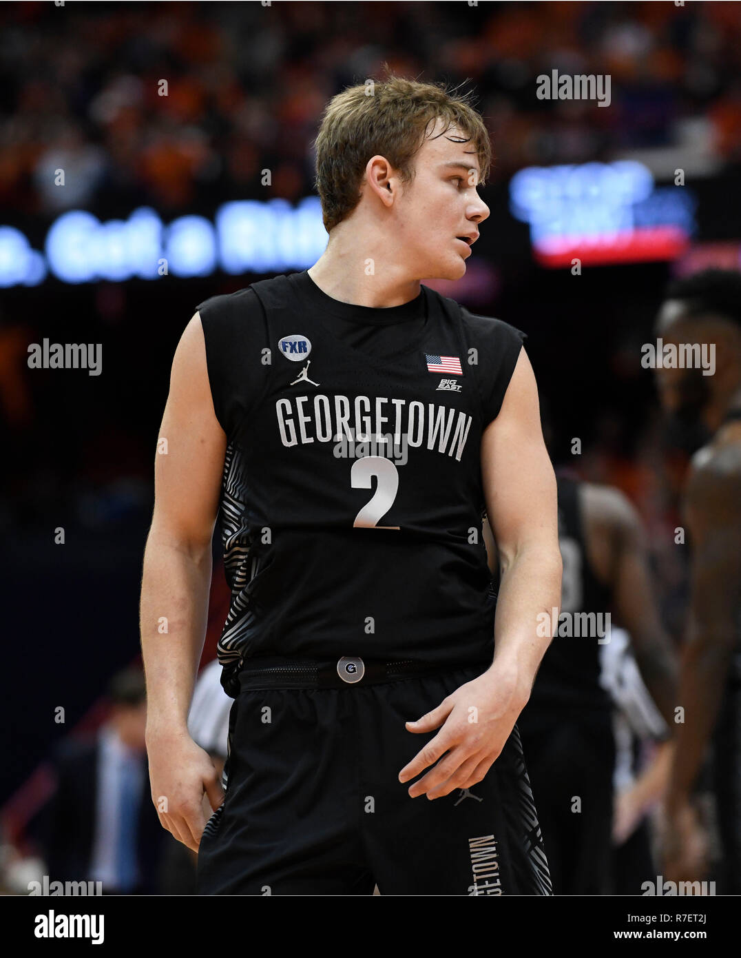 Syracuse, NY, USA. 8th Dec, 2018. Georgetown Hoyas freshman guard Mac ...