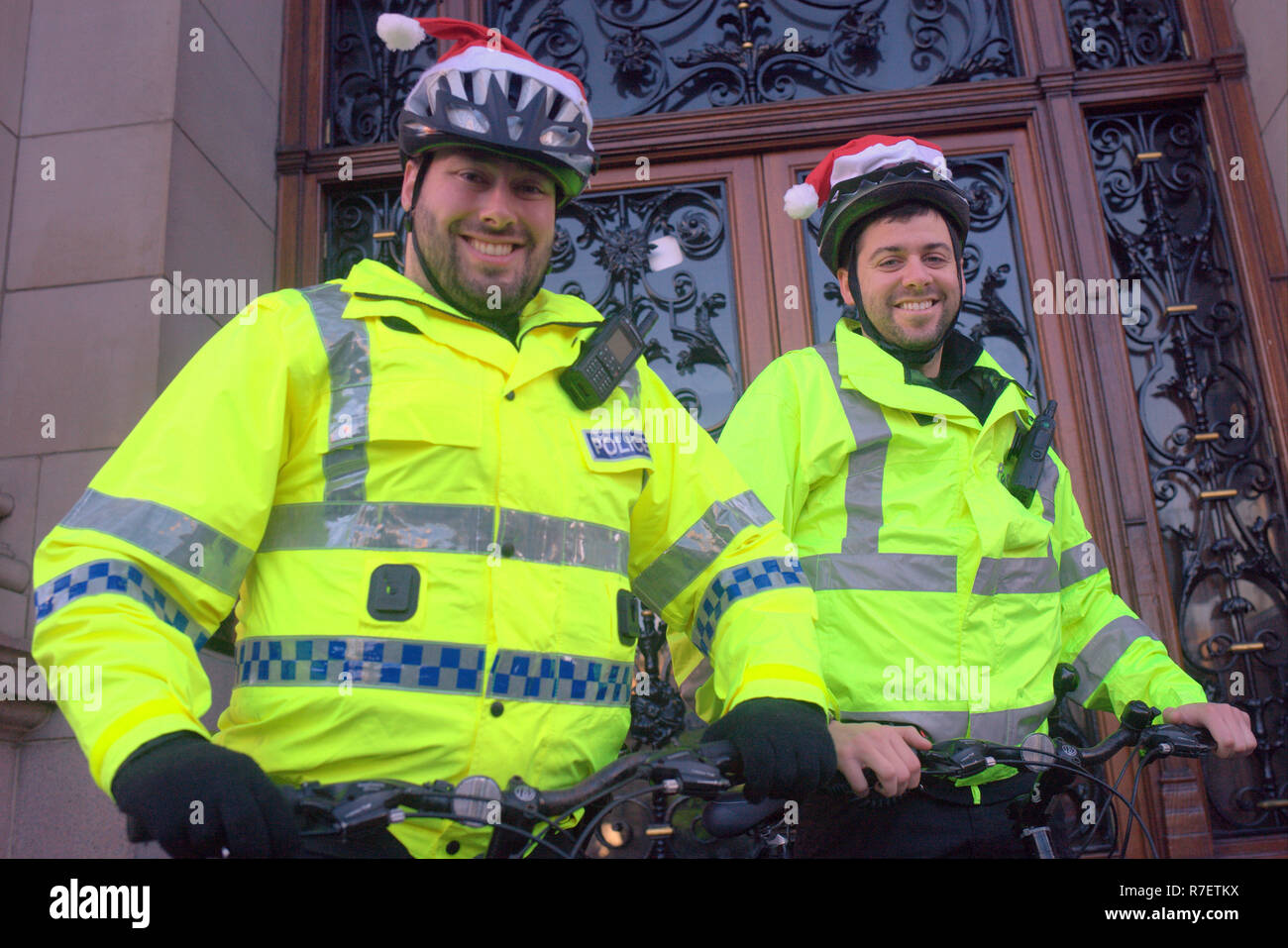 Police in santa hats hi-res stock photography and images - Alamy