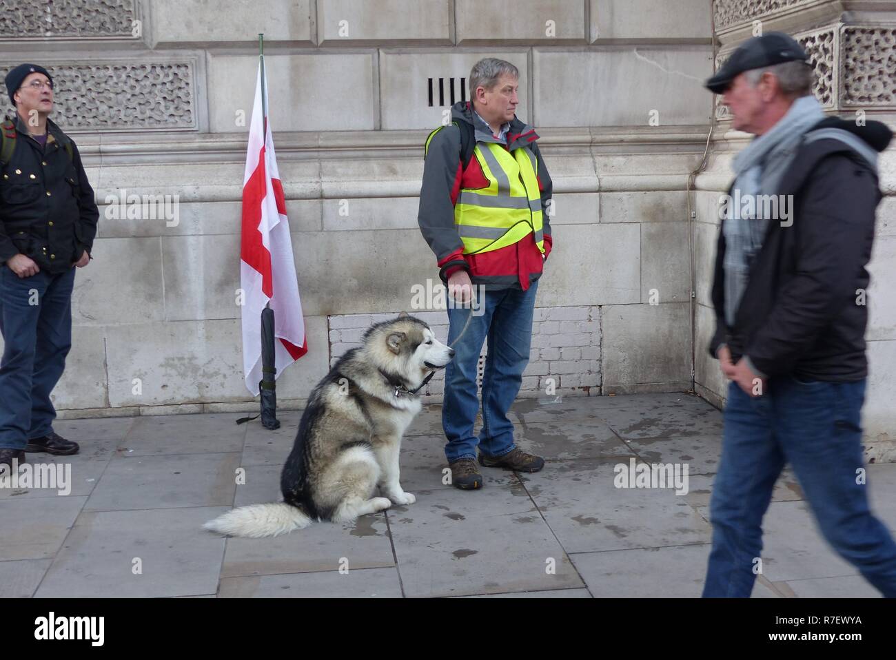 London.UK.9th December 2018. Thousands of Brexit supporters descended ...
