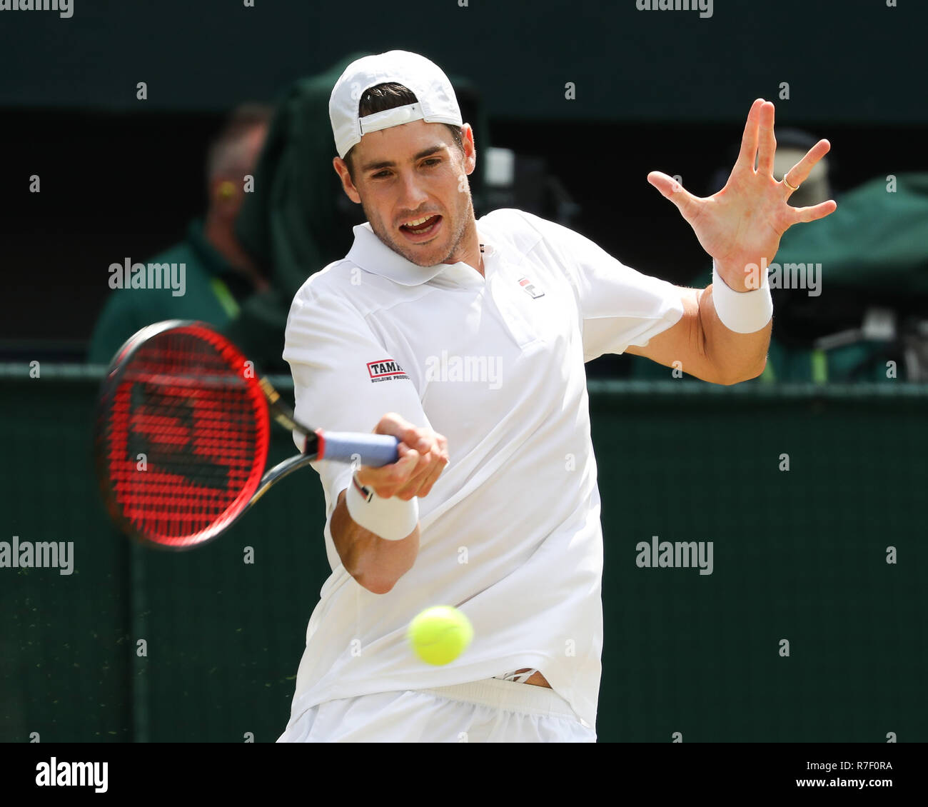 John isner action shots hi-res stock photography and images - Alamy