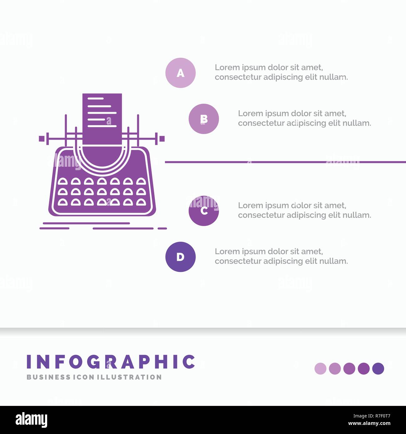 Retro infographic concept page hi-res stock photography and images - Alamy