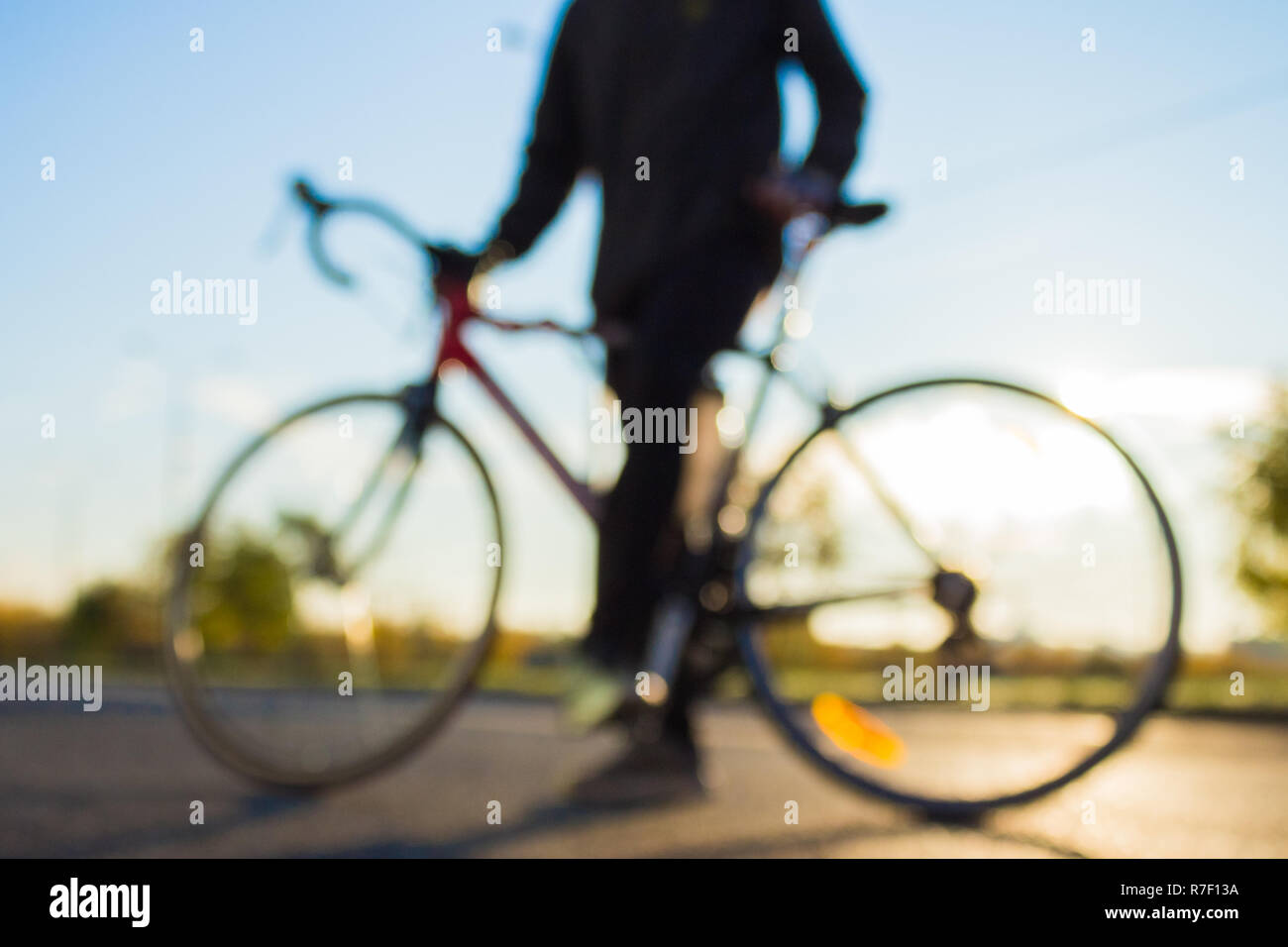 Man driving bicycle hi-res stock photography and images - Alamy