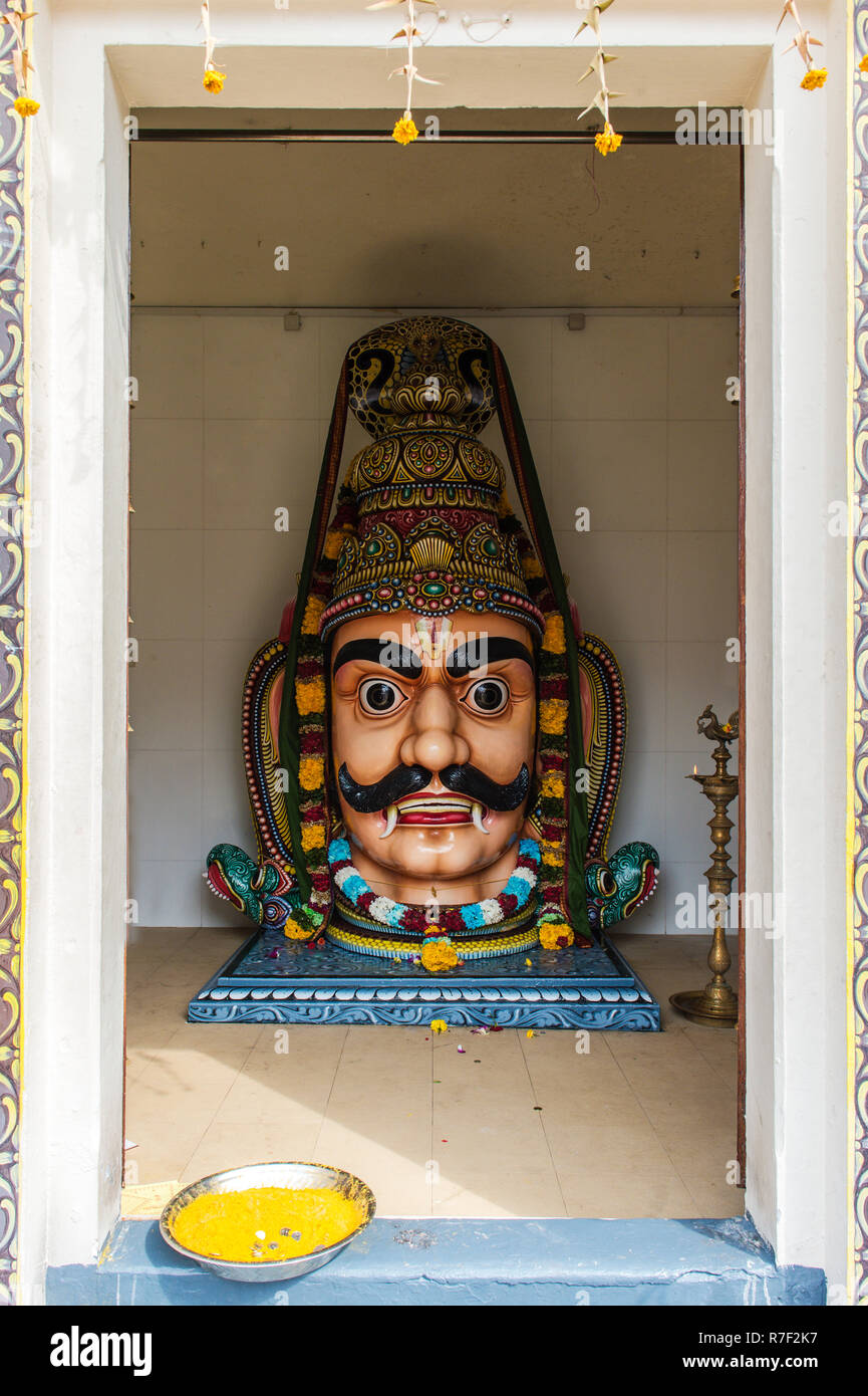Sri aravan statue at sri mariamman or mother goddess temple hi-res ...