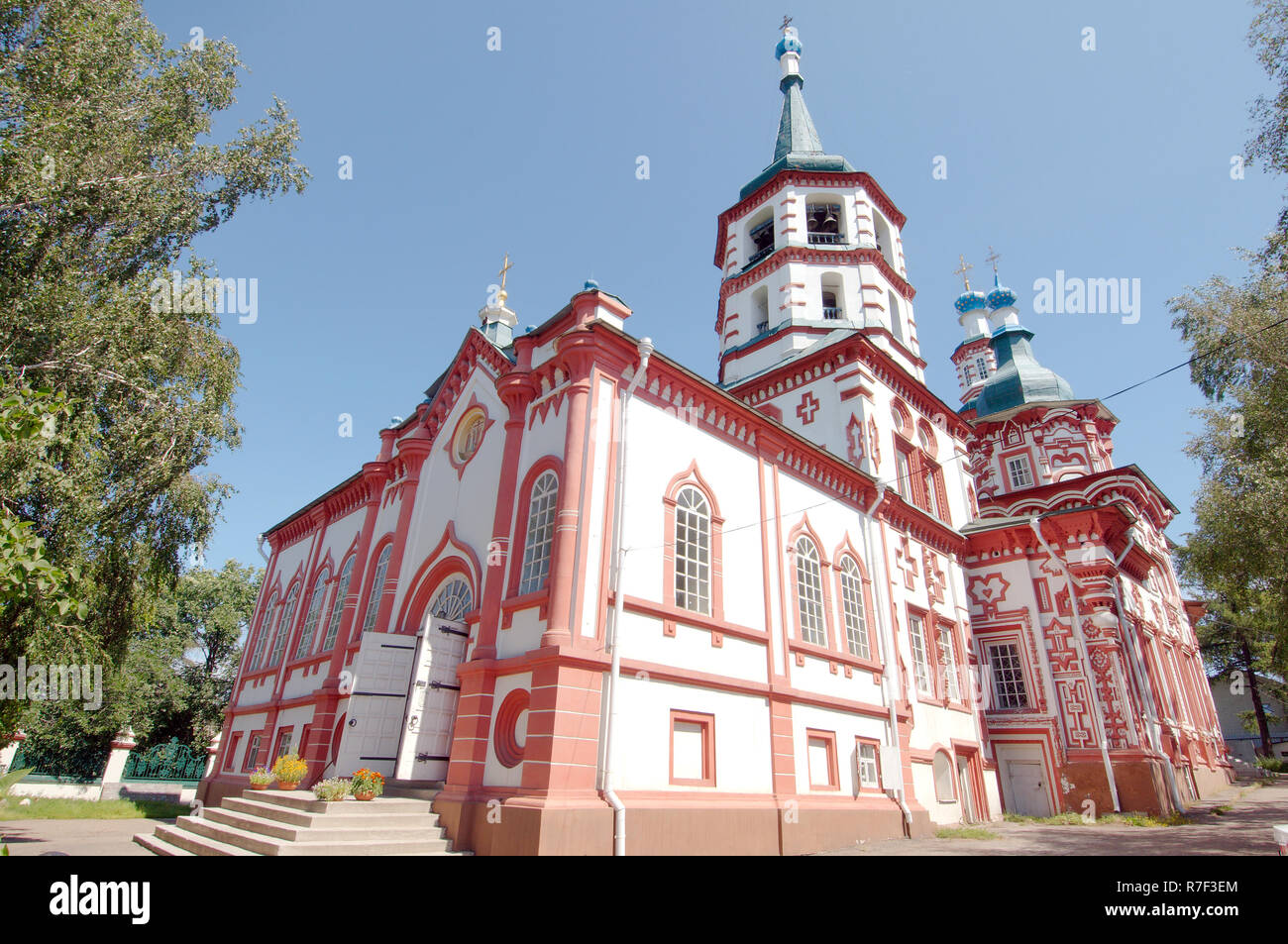 The Orthodox Church, historic city center, Irkutsk, Siberia, Russia ...